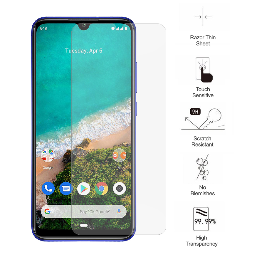 Tempered Glass Screen Protector for Xiaomi Mi A3